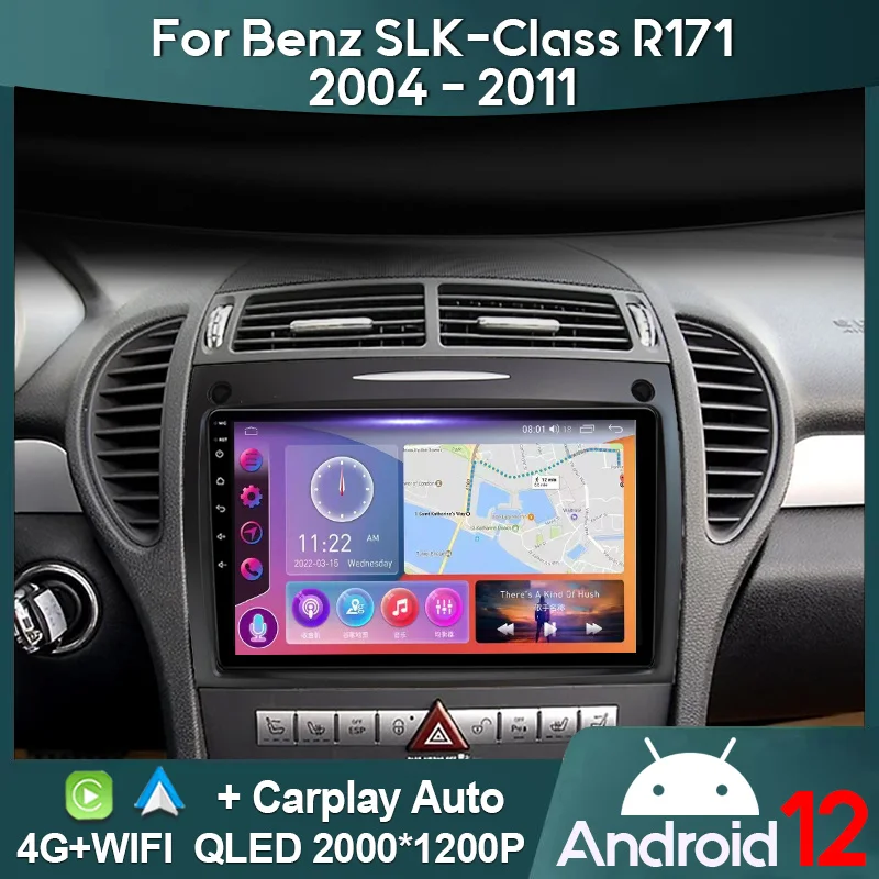 MAMSM-Car-Radio-For-Mercedes-Benz-SLK-Class-R171-2004-2011-Android-12 ...