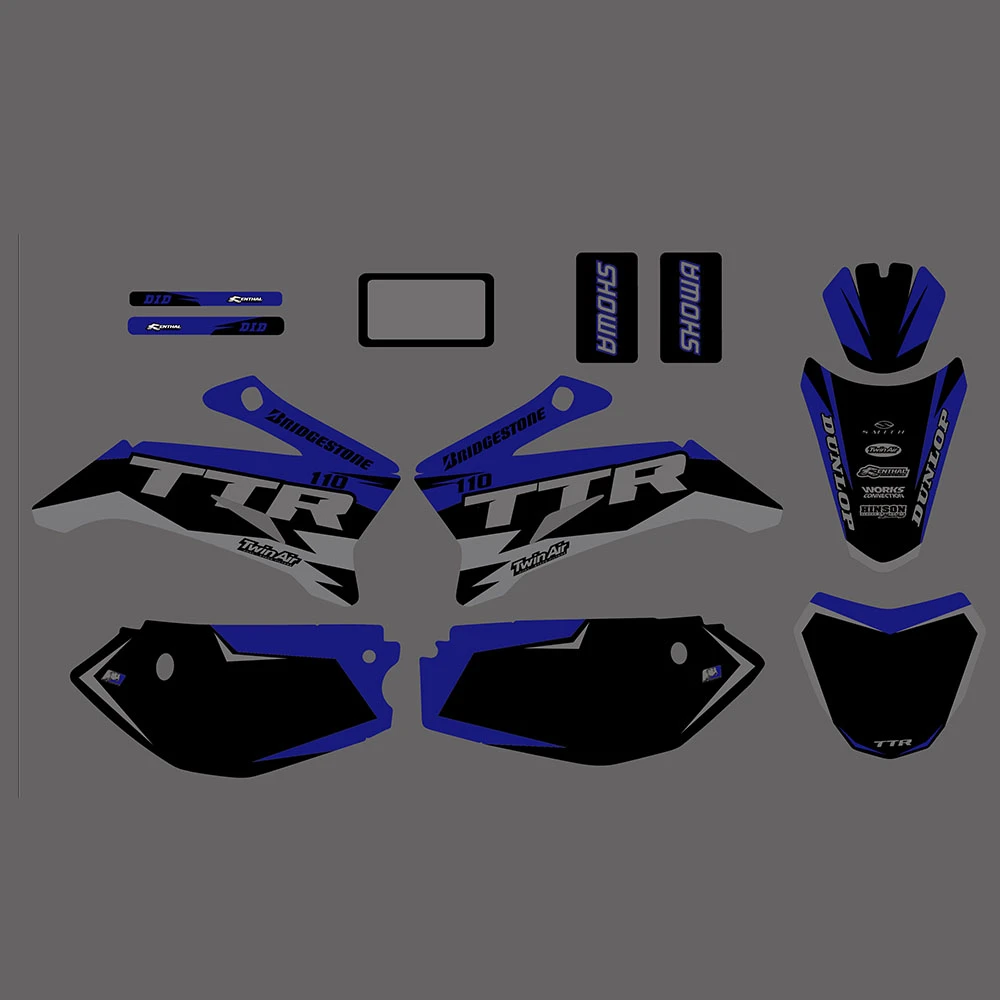 Motorcycle Stickers For Yamaha TTR110 TTR 110 ALL YEARS 3M Graphics ...