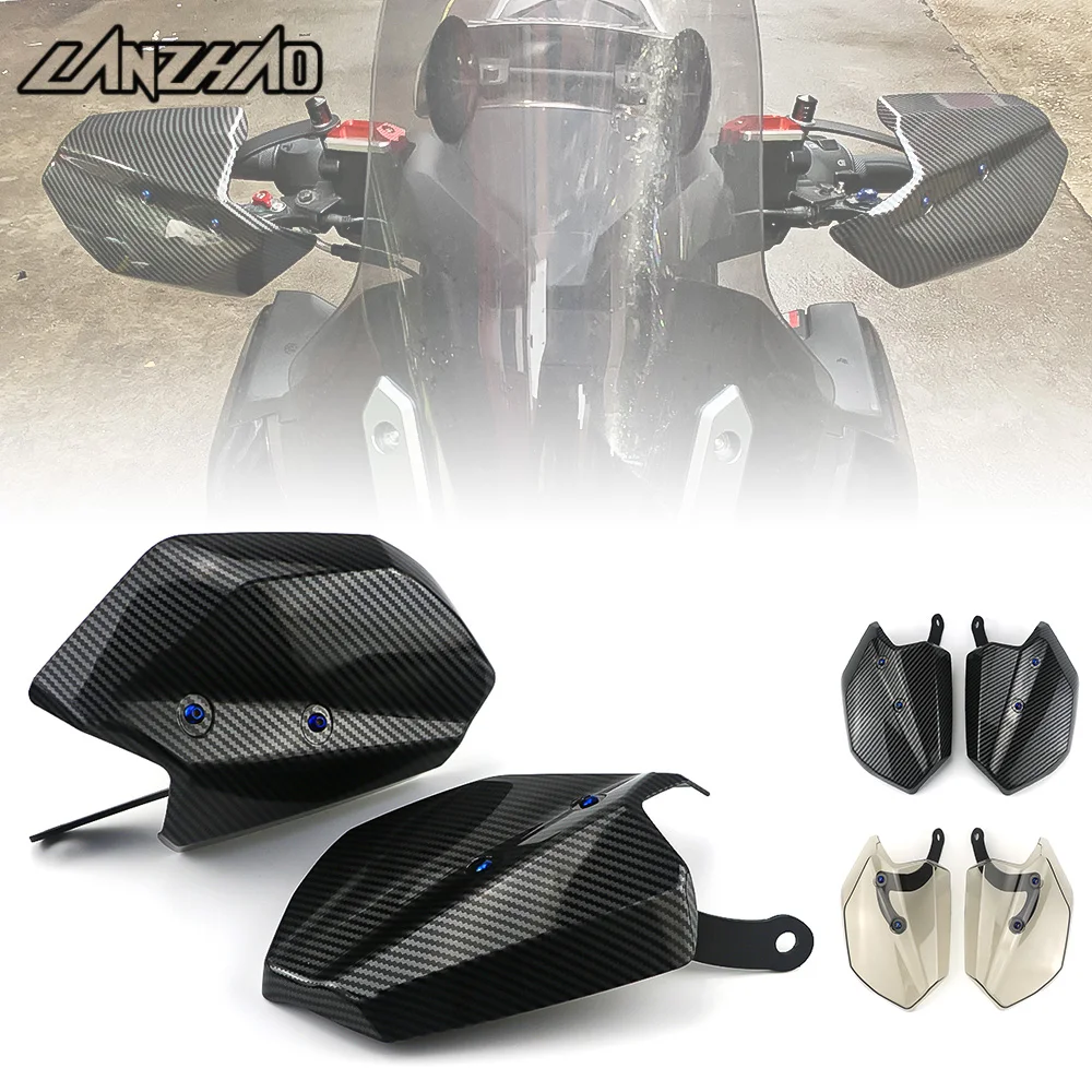 Motorcycle-Hand-Guards-Mirror-Mount-Handguard-Windshield-Protector-for ...
