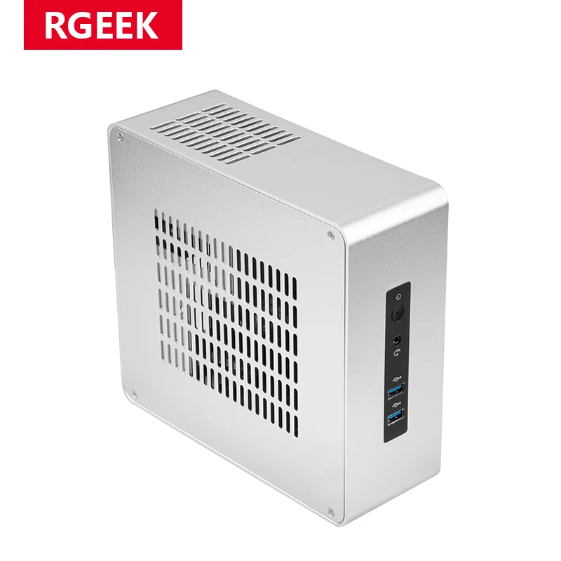 RGEEK TA65 All Aluminum Chassis Small Desktop Computer Case PSU HTPC ...