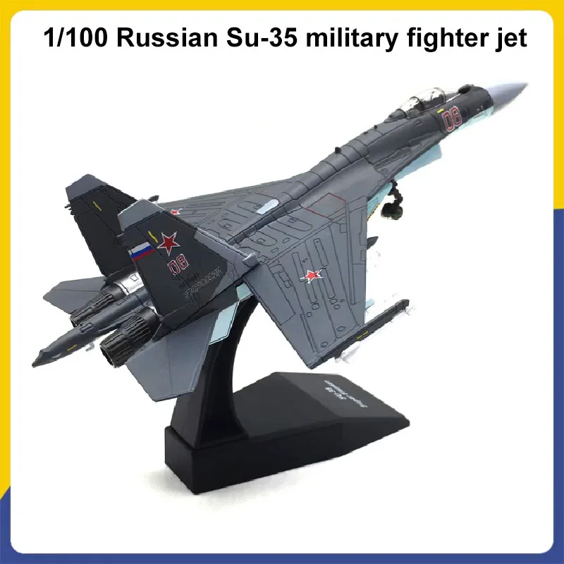 1/100 Russian Su-35 Military Model Su-35 Fighter Aircraft Simulation ...