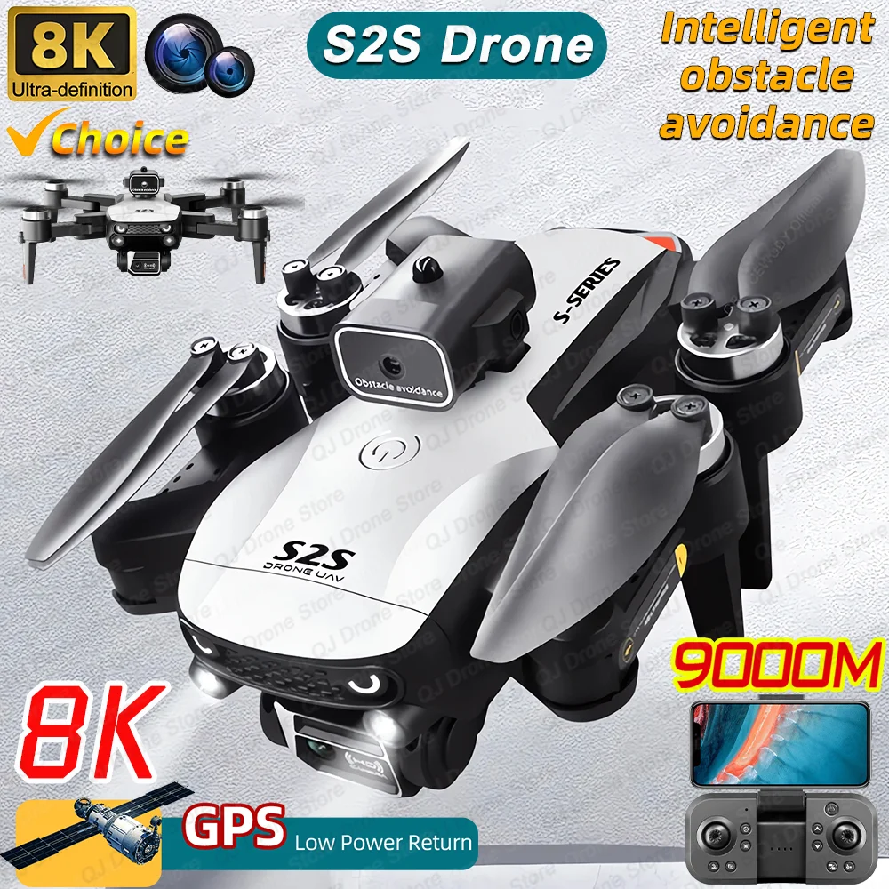 New-S2S-Drone-8K-Professional-HD-Dual-Camera-Brushless-Obstacle ...