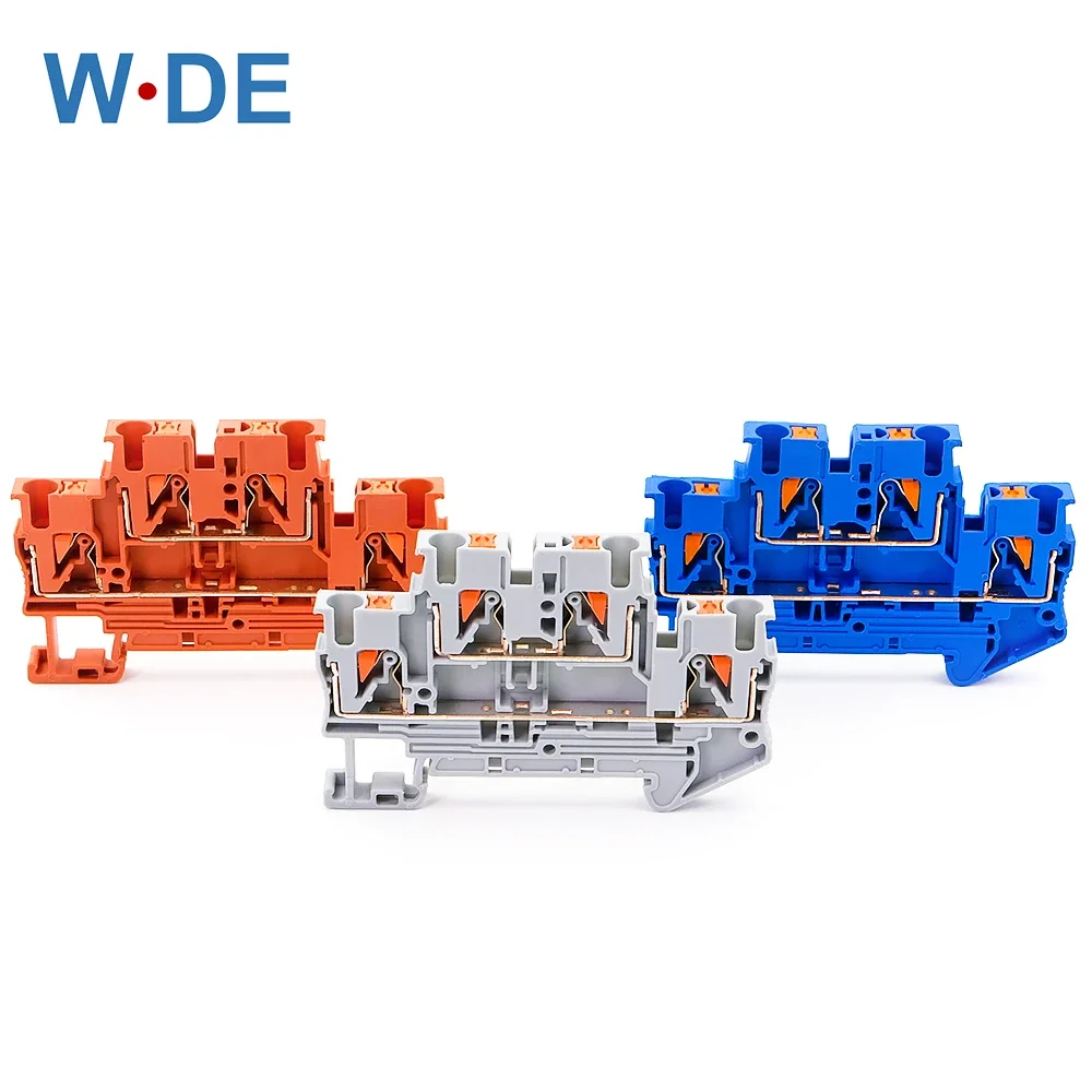 10Pcs-PTTB-2-5-Din-Rail-Terminal-Block-4-Colors-Electrical-Connector ...