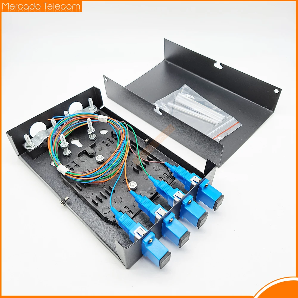 4-Port-SC-UPC-Fiber-Patch-Panel-Desktop-Pigtail-Optical-Fiber-Terminal ...