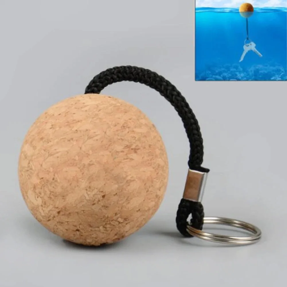 50mm-Floating-Cork-Ball-Key-Ring-Sailing-Boat-Float-Buoyant-Rope ...