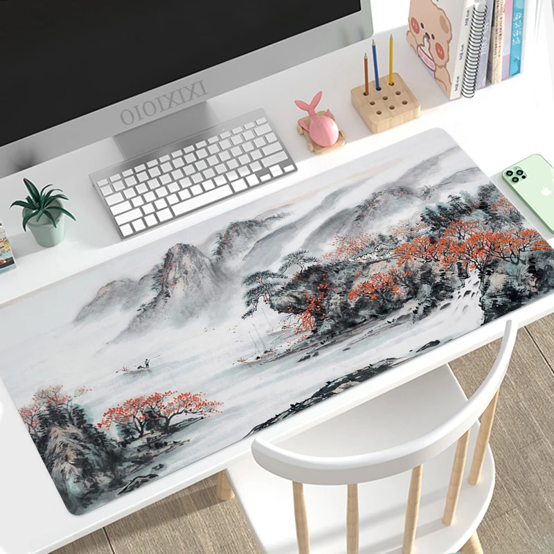 Chinese Style Ink Painting Mouse Pad Gaming XL Computer New Home ...