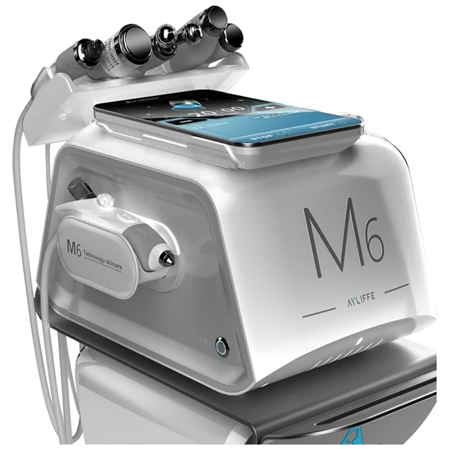 Portable 6 In 1 Ultrasonic hydrafacial Face Lifting Microdermoabrasion ...