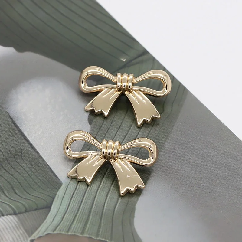50Pcs-Sweet-Princess-Style-Bow-Shaped-Metal-Buttons-for-Decorative ...