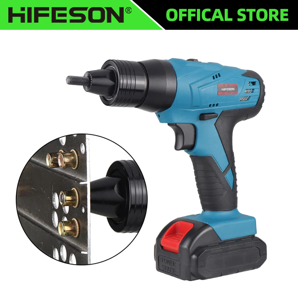 HIFESON-M5-M6-M8-Electric-rivet-nut-gun-Kit-18V-Riveting-Nut-Tool ...