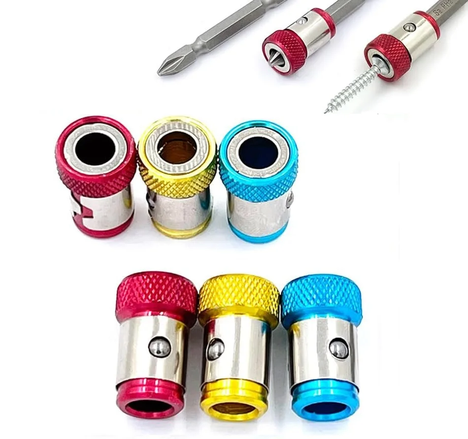 Porte-embout à vis magnétique 1/4 ''/ 6.35mm, tête de tournevis ...