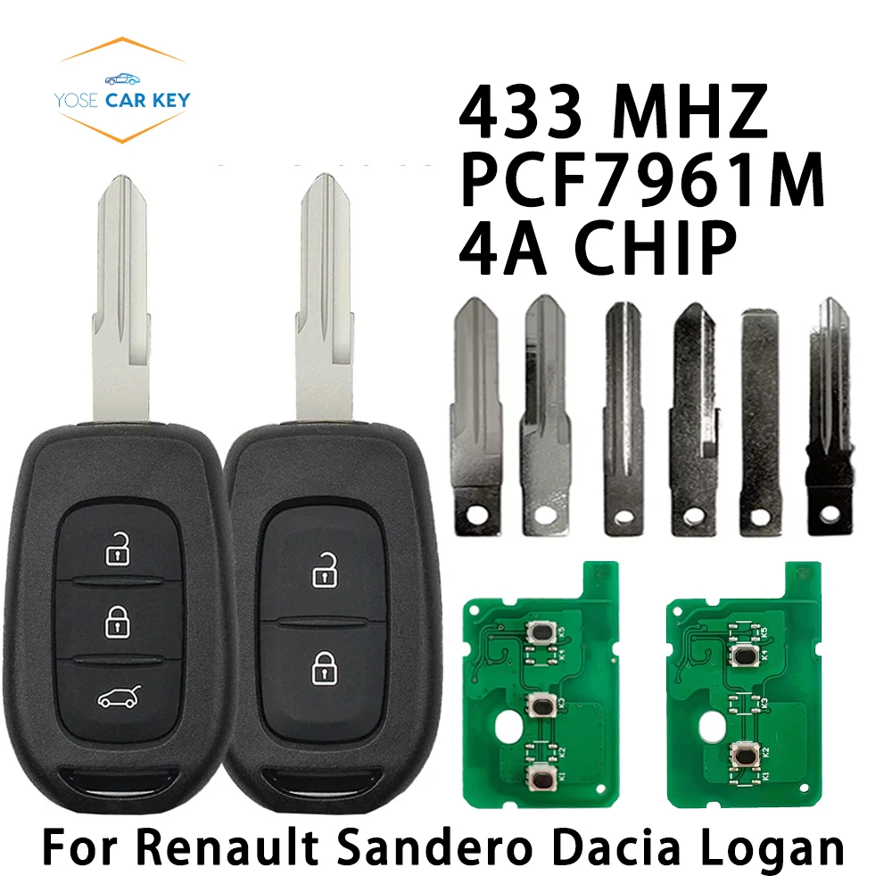 YOSE For Renault Sandero Dacia Logan Lodgy Dokker Duster Trafic Replace ...