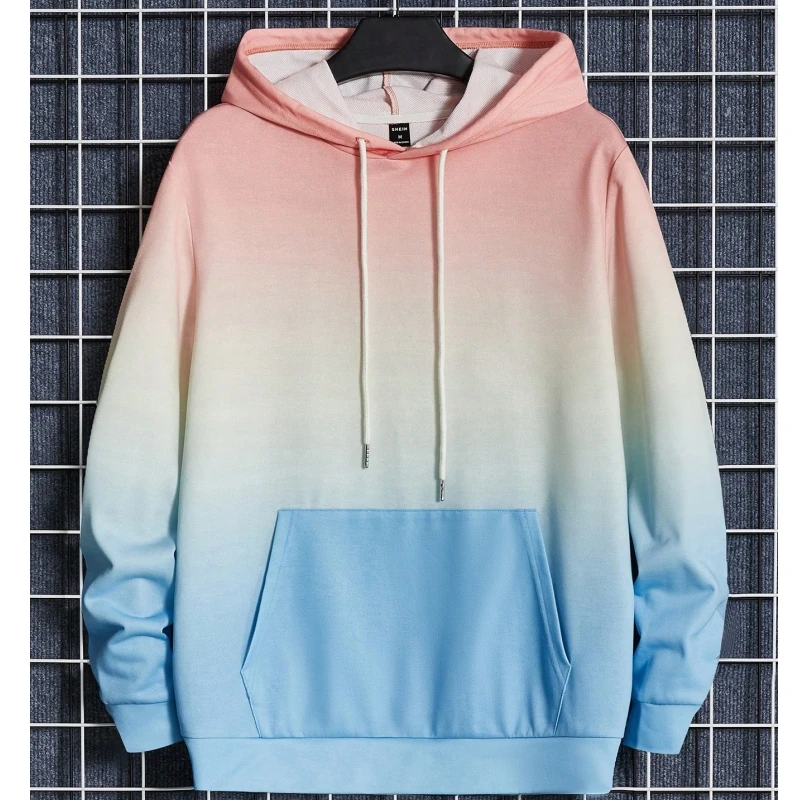 Fashion-Long-Sleeved-Sweatshirt-3d-Gradient-Hoodies-For-Men-Simple ...