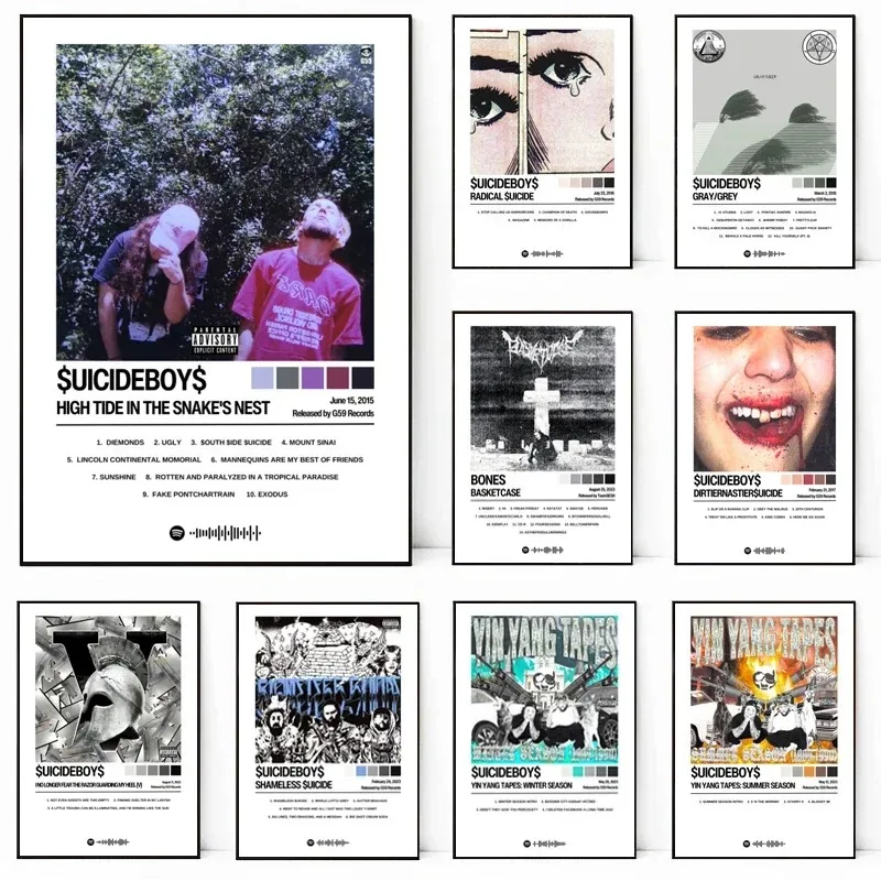 Hip-Hop-Rapper-Star-SuicideboyS-Hot-Music-Album-Cover-Poster-Canvas ...