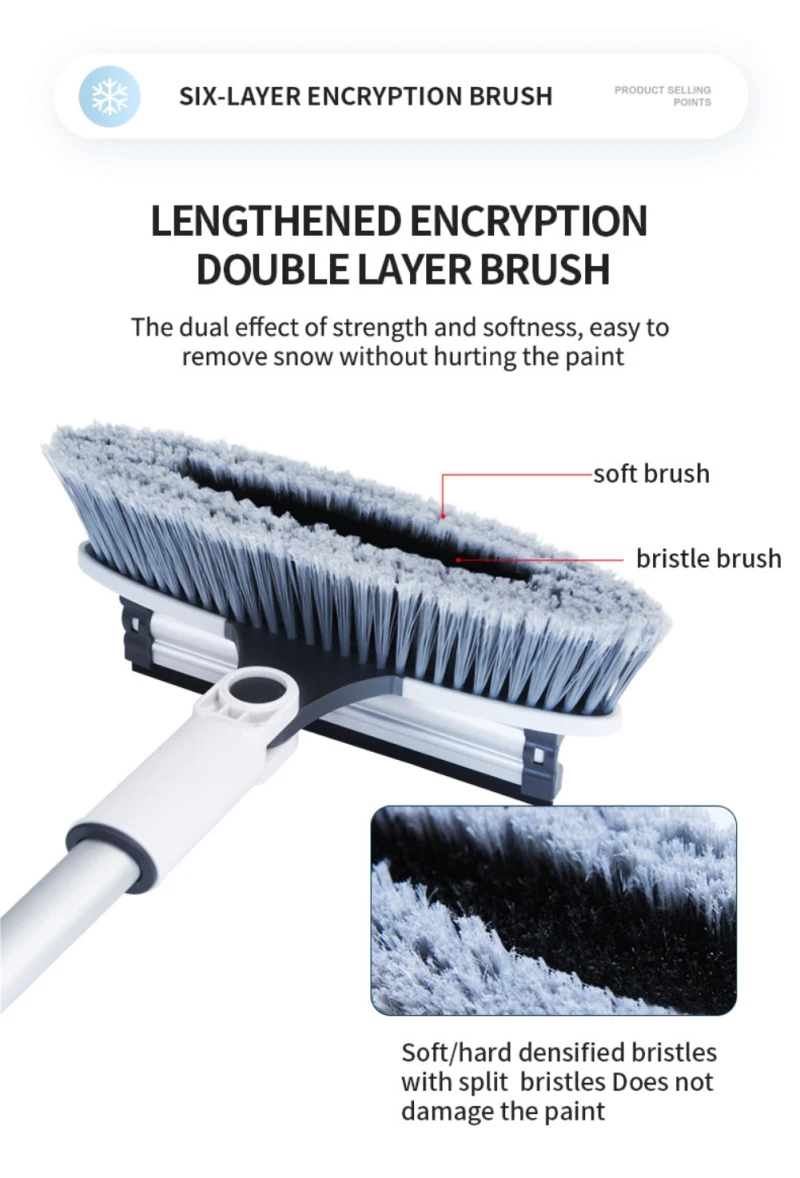 Raclette-dégivrant,Grattoir à glace pour pare-brise-brise, pelle à neige, outil de nettoyage ...