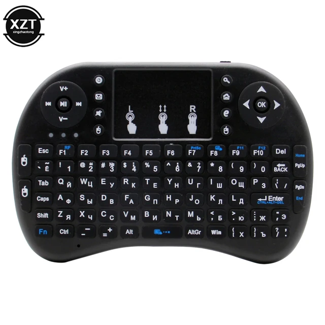 New Backlit I8 Mini Keyboard Remote Control English Russian 2.4G Air ...
