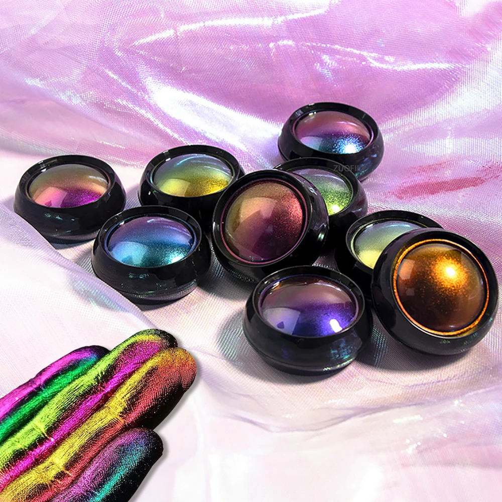 Chameleon Eyeshadow Metallic Glitter Eyeshadow Palette Powder Pigment ...