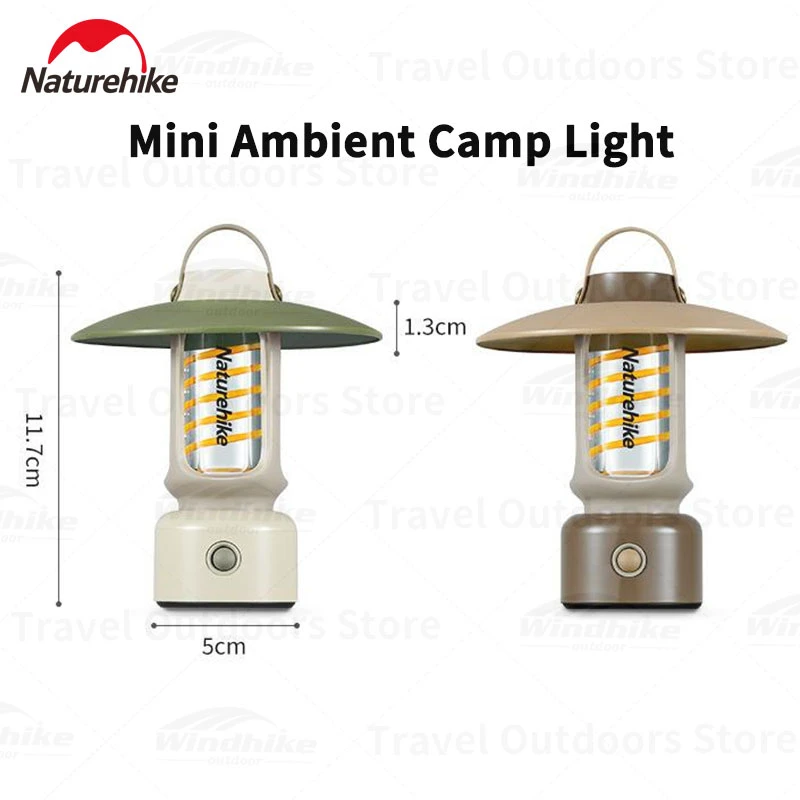 Naturehike Mini Ambient Camp Light Outdoor Portable IPX4 Waterproof ...