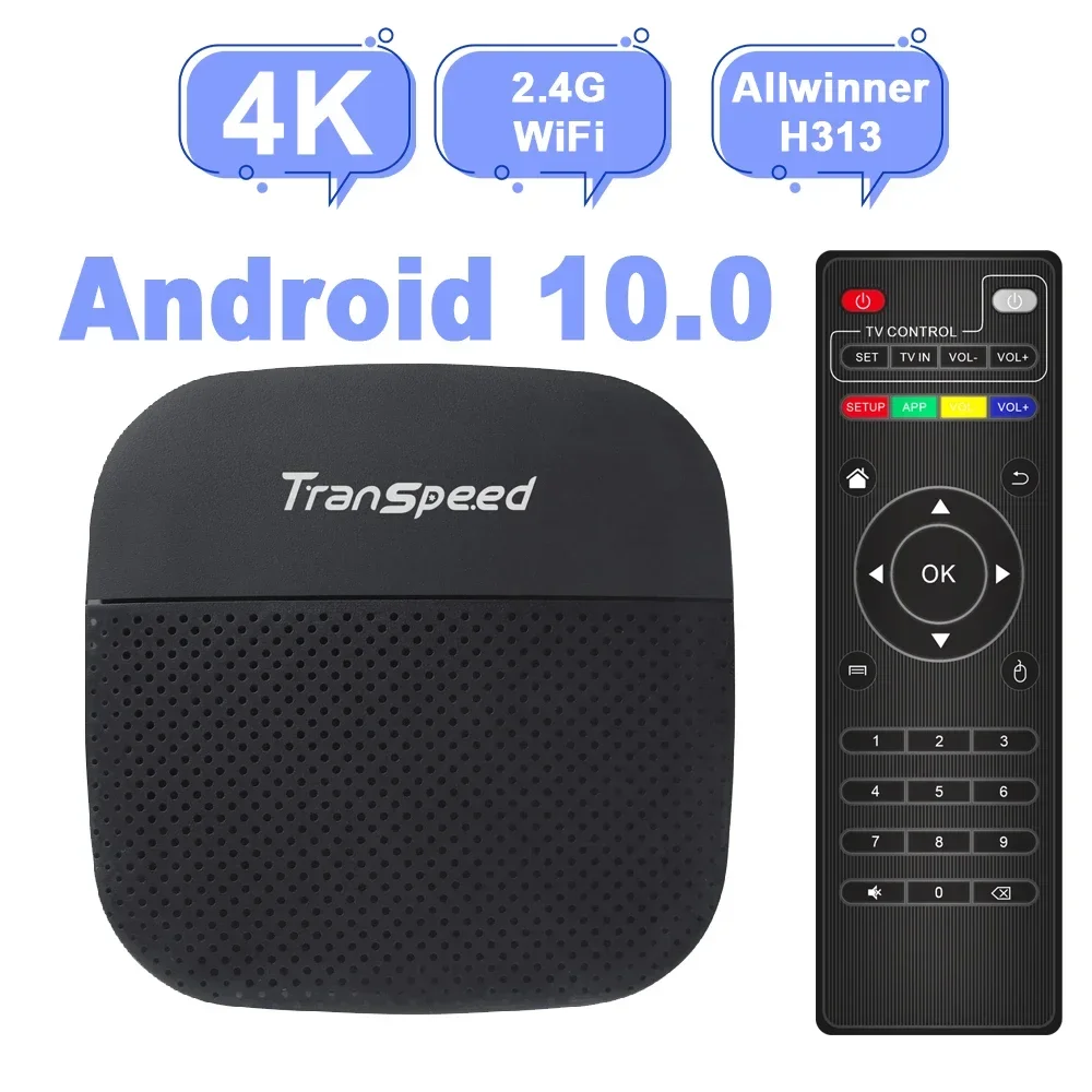 Transpeed-Dispositivo-de-TV-inteligente-decodificador-con-Android-10-4K ...