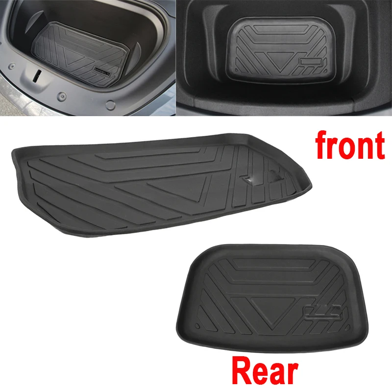 TPE-Front-and-Rear-Car-3D-Trunk-Mat-Floor-Mats-For-Tesla-Model-Y-ModelY ...
