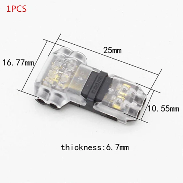 12V Wire Cable Snap In Connector Terminal Connections Joiners Auto Plug ...