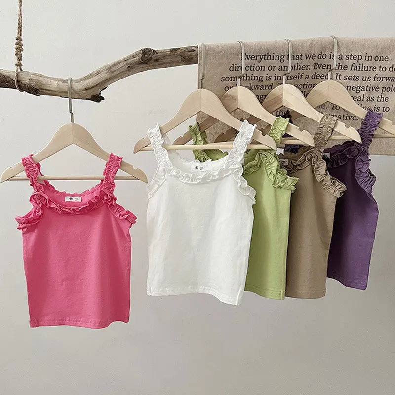Summer-Crop-Top-for-Kids-Girls-3-Color-Teen-Underwear-Cotton-Children-T ...