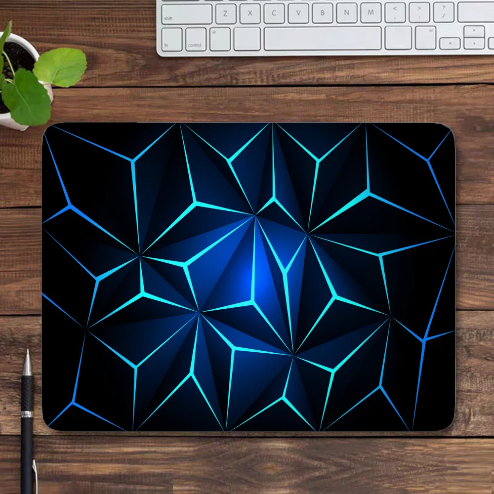 Geometric-Mousepad-Small-Mouse-Pad-Computer-Desk-Mat-Overlock-Rubber-Pc ...