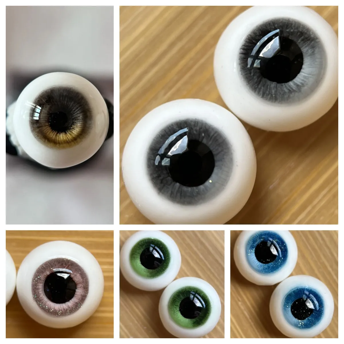 Doll Eyes for 1/3 1/4 1/6 Bjd Doll Plaster Eyes Stereoscopic Eye Lines ...