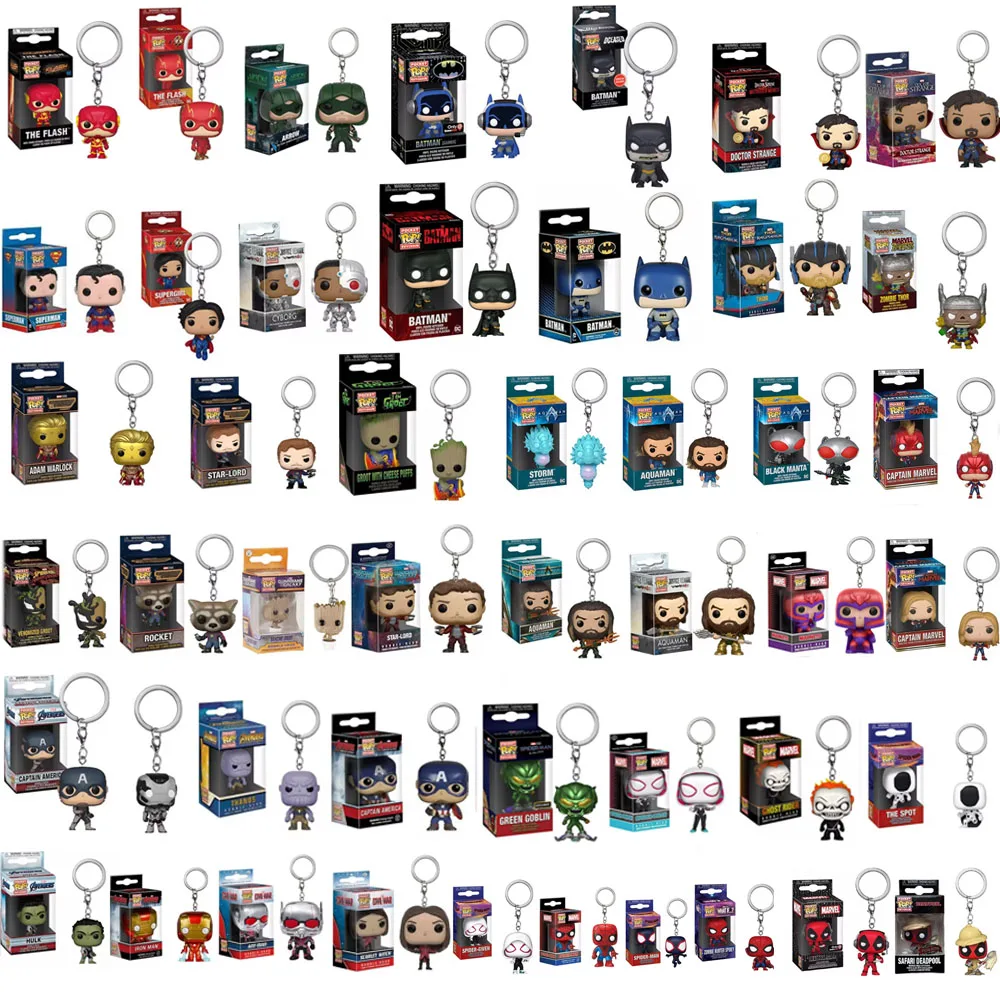 Funko-Pop-llavero-Thor-Hulk-Doctor-Strange-The-Flash-Spider-Man-Pop ...