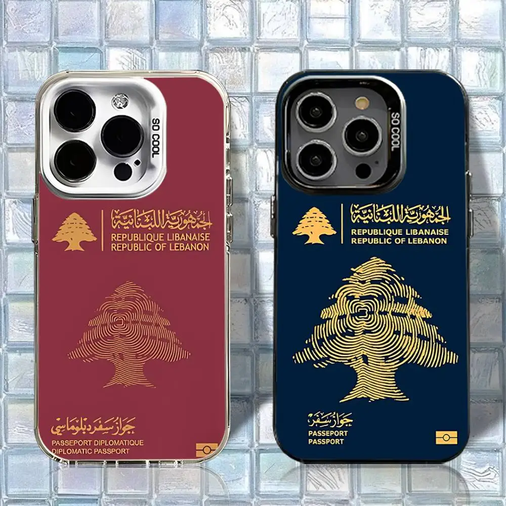 Lebanon Passport Phone Case For iPhone 16,15,14,13,12,11,Pro,XS,Max ...