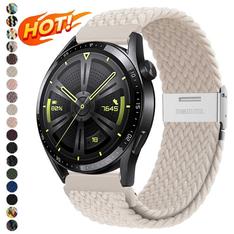 Correa-de-nailon-para-Samsung-Galaxy-Watch-6-5-4-5-Pro-banda-trenzada ...