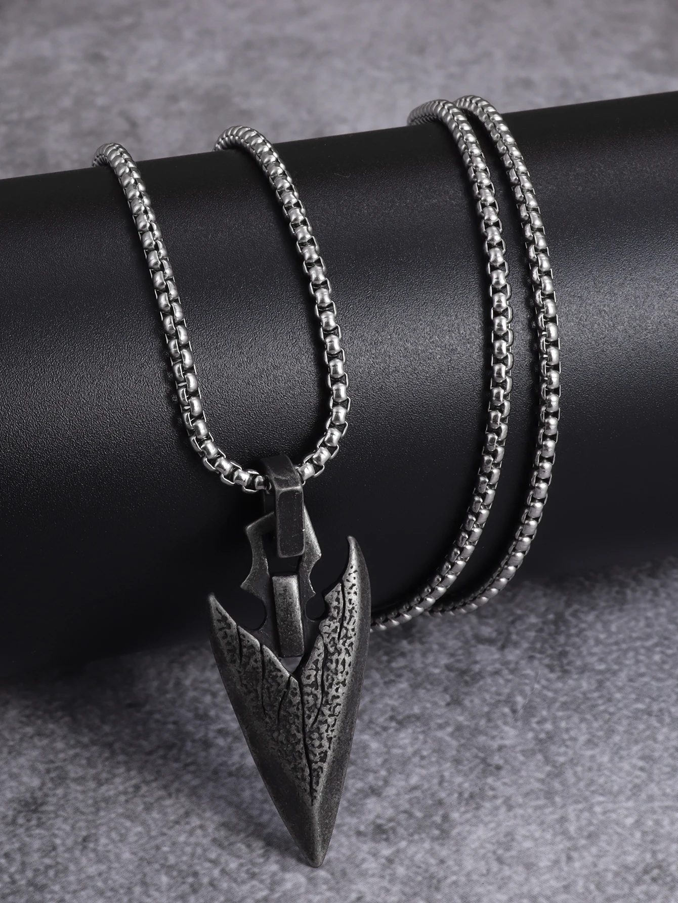 Norse Mythology Celtic Weapons Spear Head Pendant Ancient Silver color ...