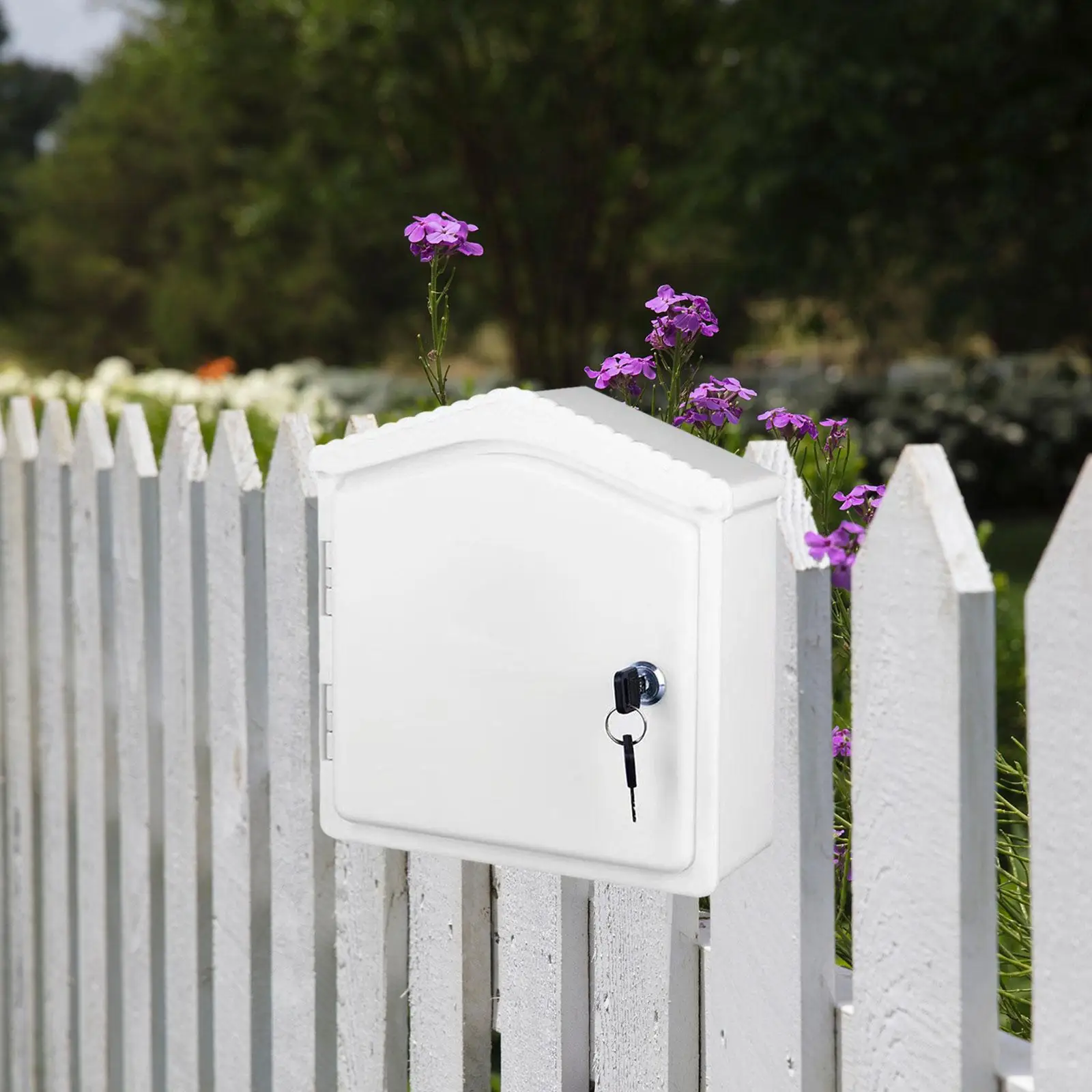 Wall-Mount-Milk-Box-with-Lock-Multifunctional-Wall-Mailbox-Security-Key ...