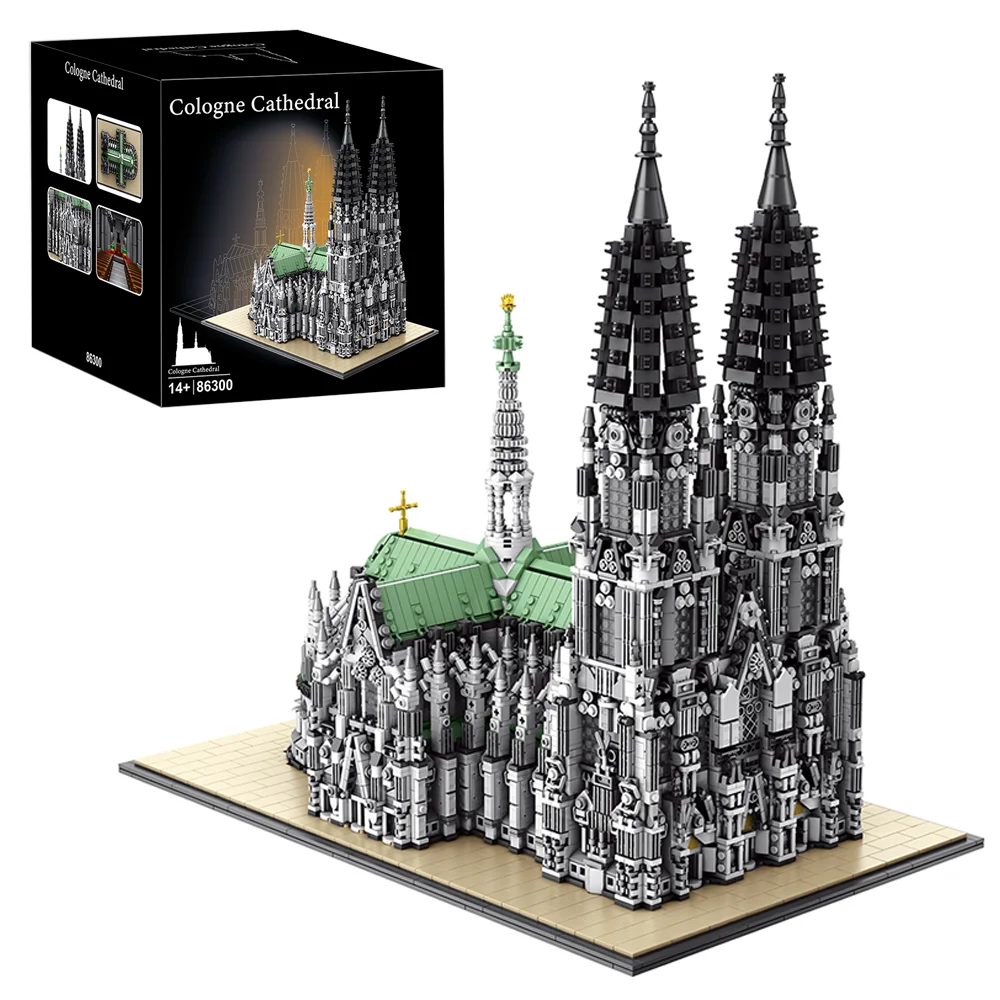 8614PCS Cologne Cathedral Building Blocks Gothic Church Architecture ...