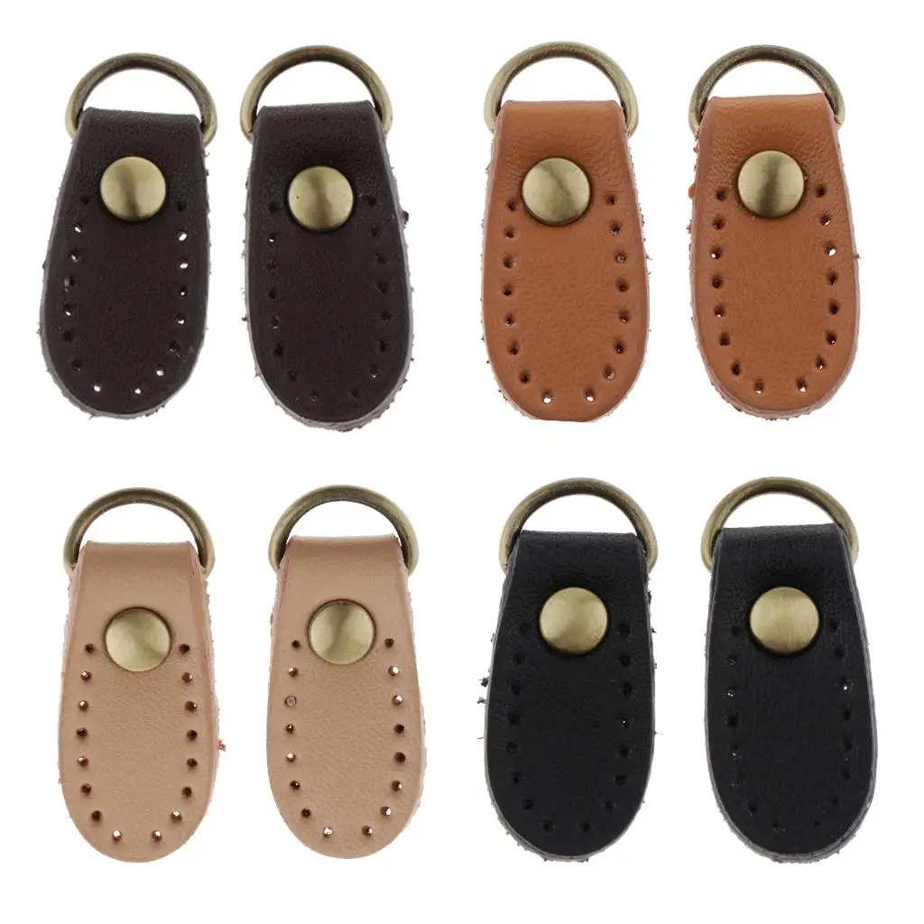 1-Pair-Black-Beige-Sew-On-Leather-Handbag-Handle-Shoulder-Bag-Buckle ...