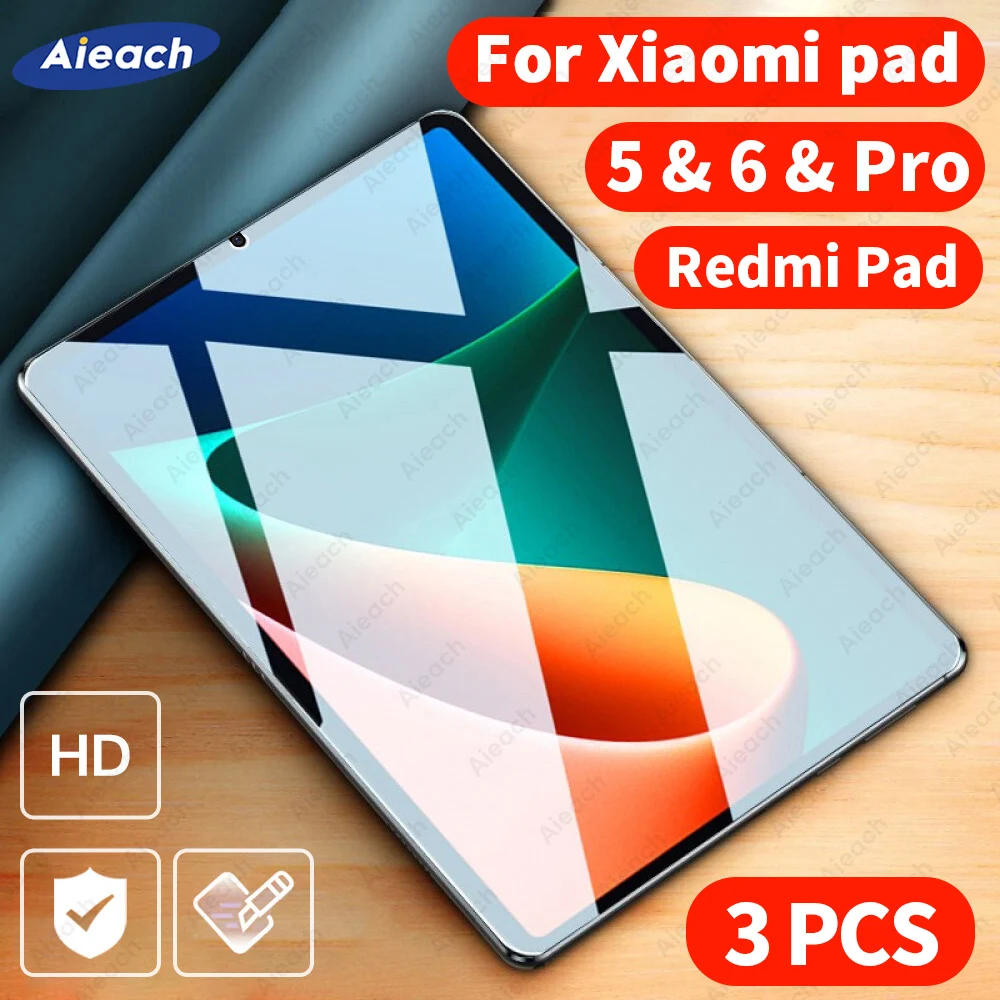 3PCS-Tempered-Glass-For-Xiaomi-Pad-5-6-Pro-Mi-Pad-6-Screen-Protector-HD ...
