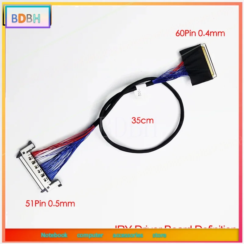 I-PEX20525 eDP 60P 0.4mm To 51P Coaxial Cable JRY Driver Board ...