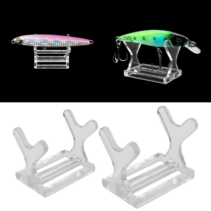 Clear Fishing Lure Showing Stand Compact Fishing Baits Holder Showing ...