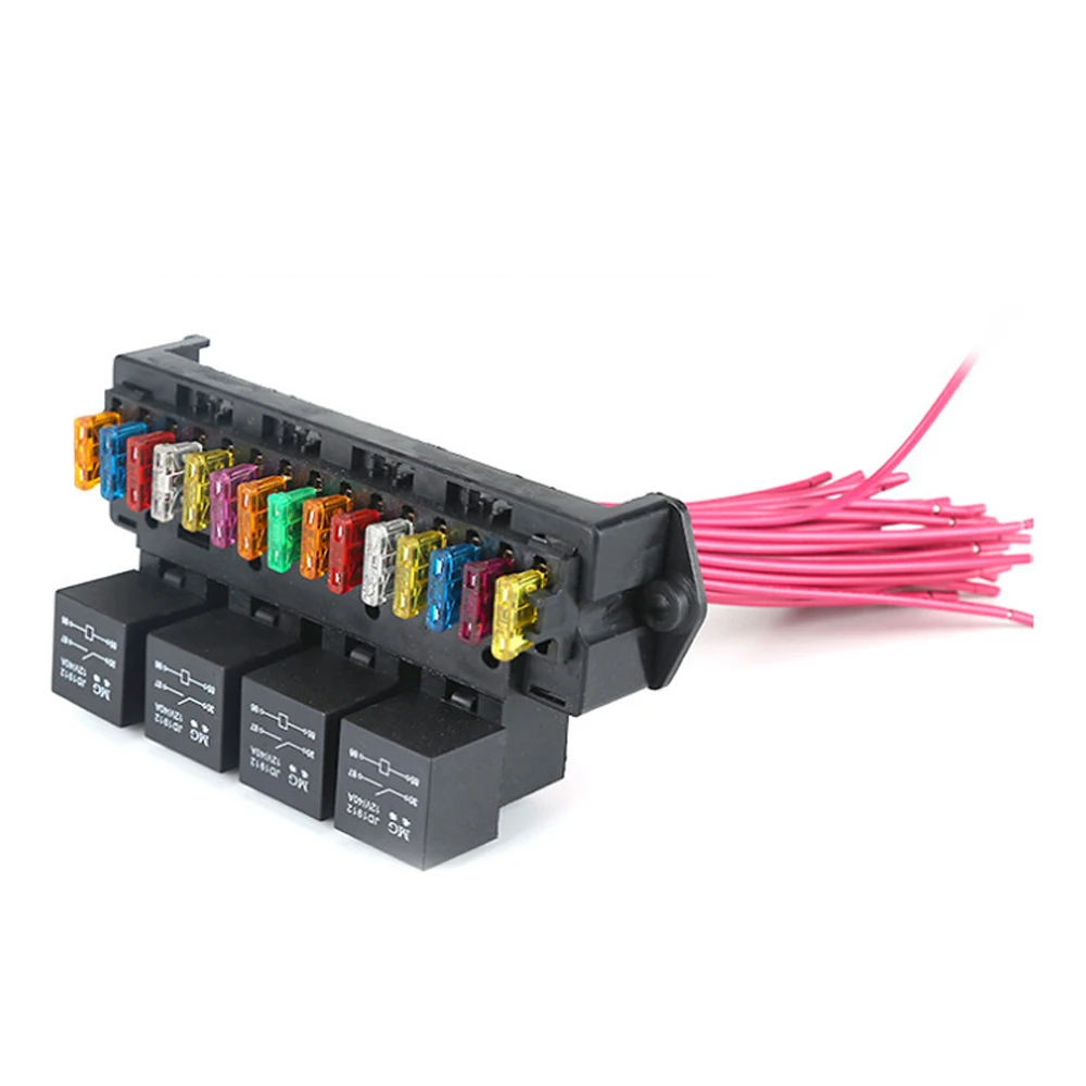 12-V-Car-Fuse-Box-15-way-Wire-Fuse-Block-Box-Multi-circuit-Control-Box ...