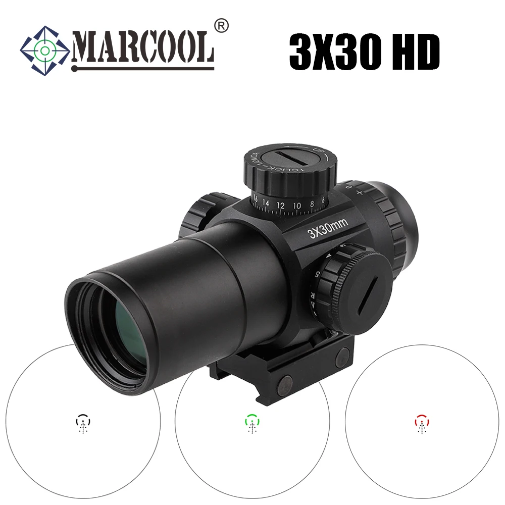 Marcool-New-HD-3X30-Prism-Riflescope-IP7X-Waterproof-Fit-AR15-338 ...