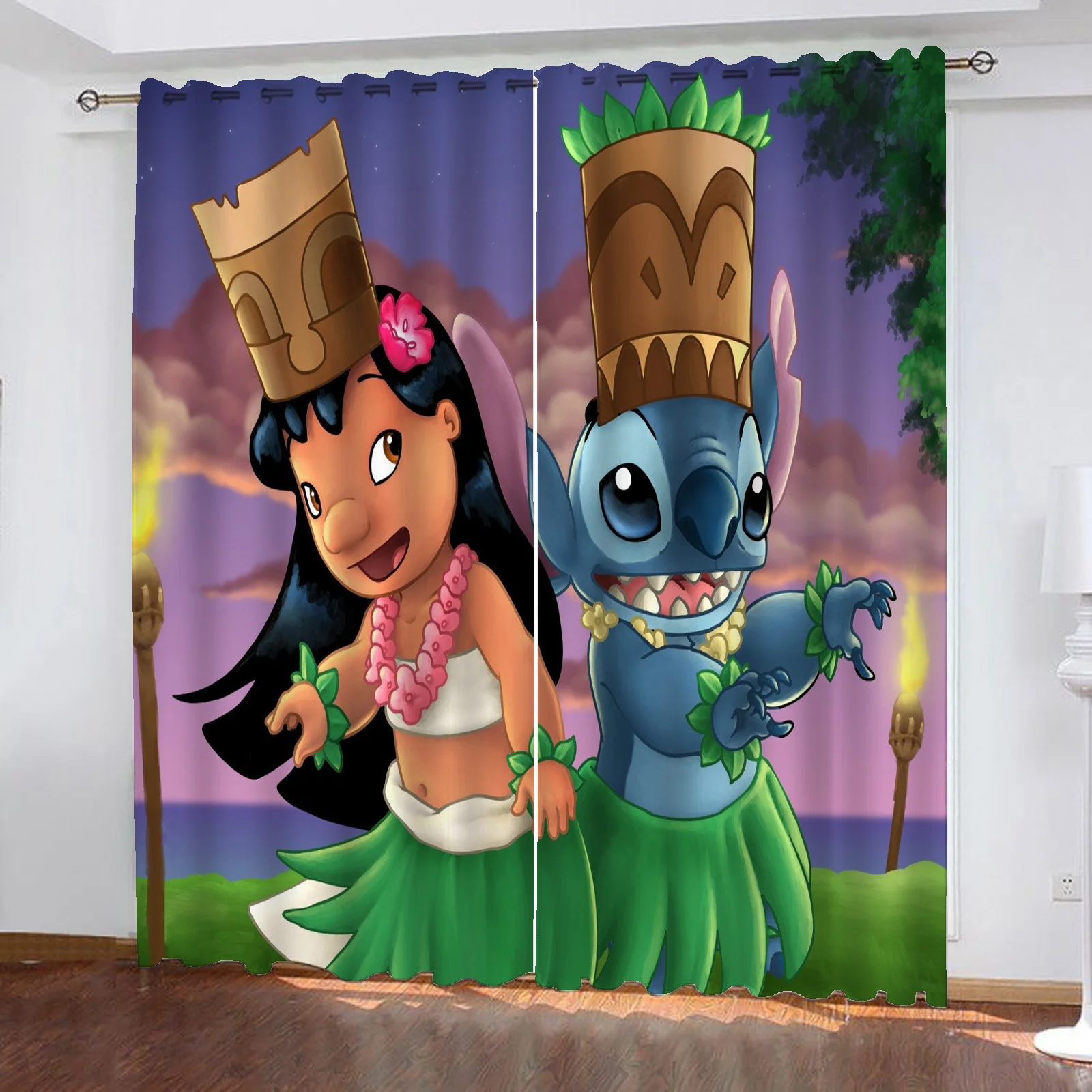 Stitch-Curtain-Home-Decor-1pc-Bedroom-Curtains-For-Living-Room-Balcony ...