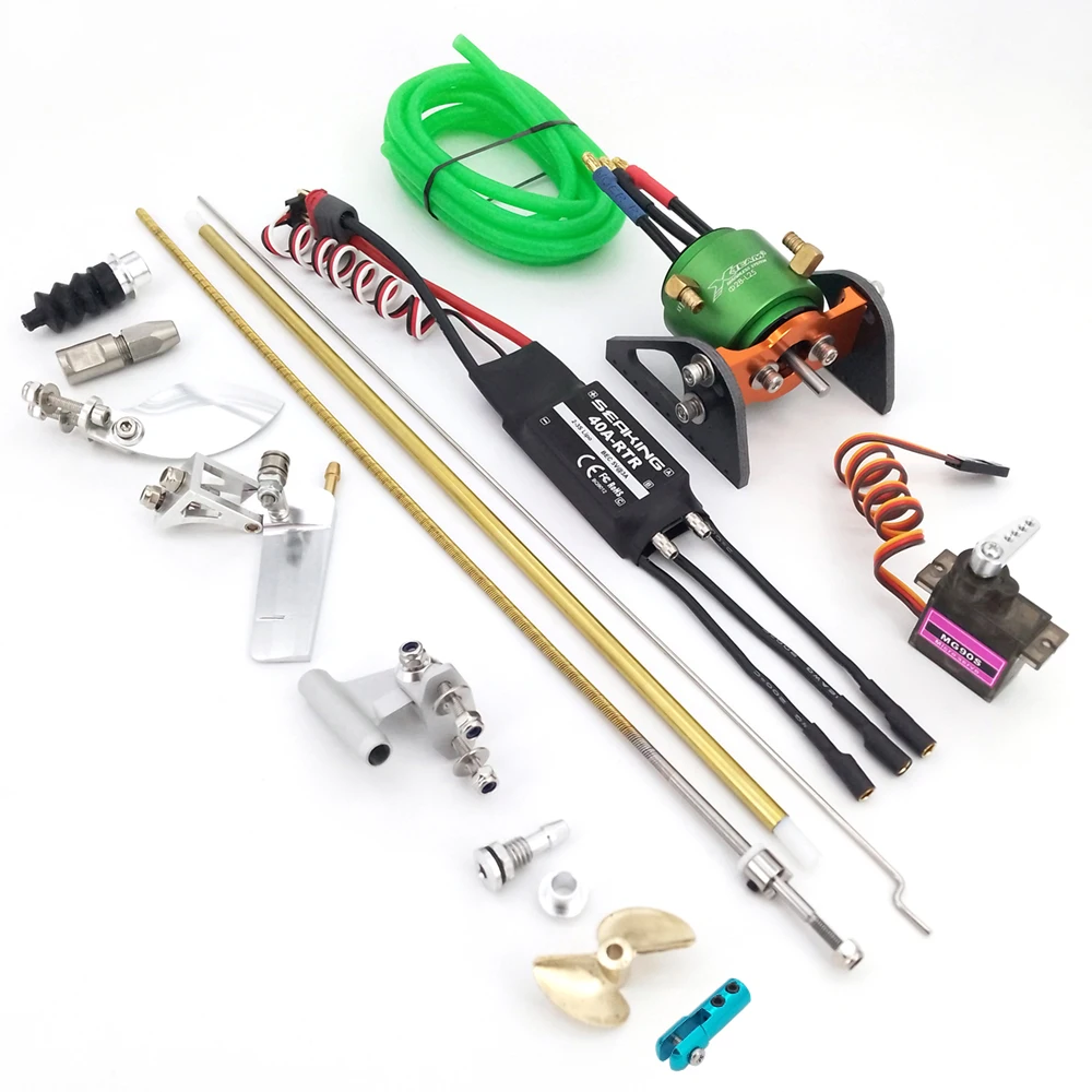 RC Boat Accessories 3.175mm 1/8" flexible Shaft Strut 2835 Motor 40A ...
