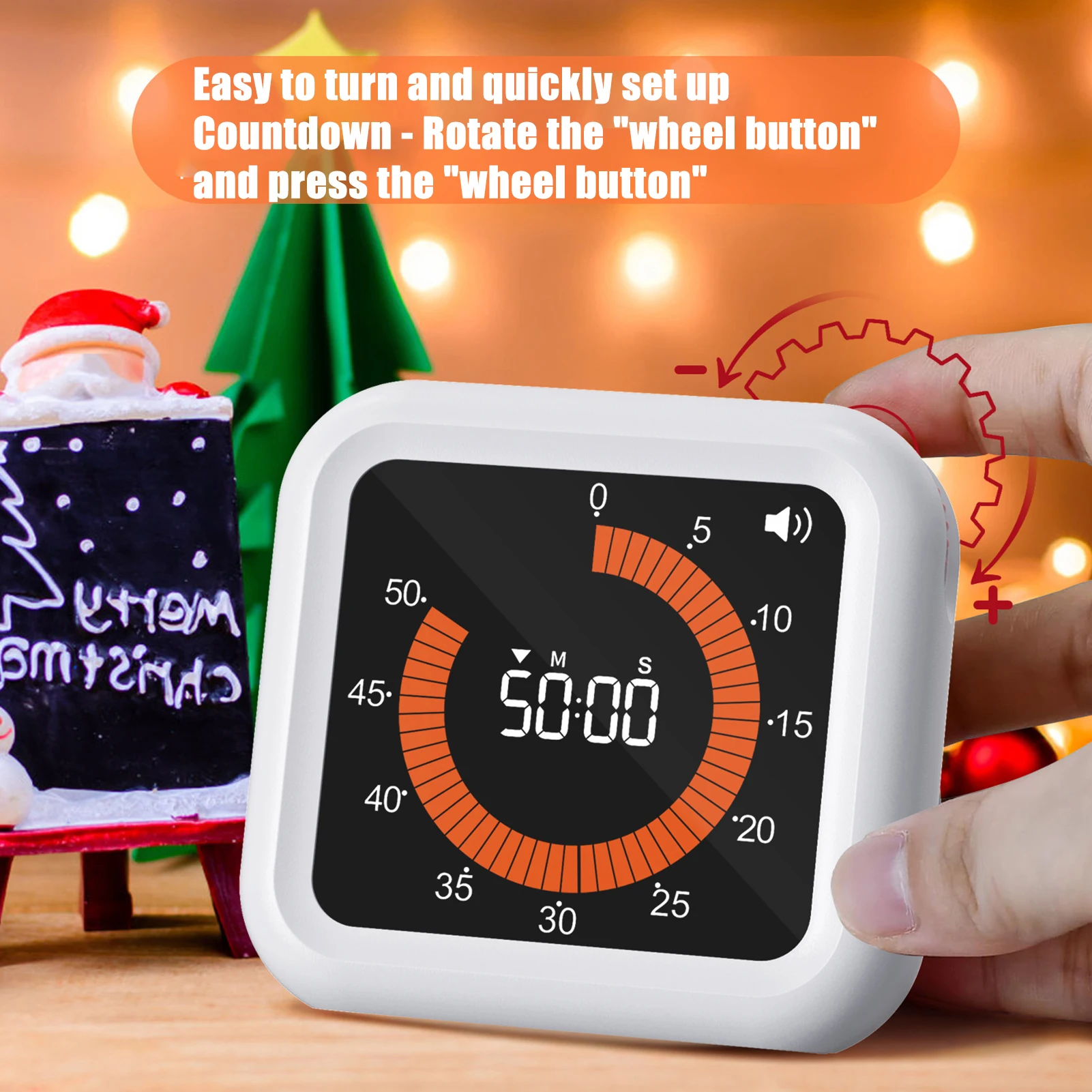 New-Rotary-Timer-Smart-Silent-Visual-Analog-Timer-for-Kids-and-Adults ...