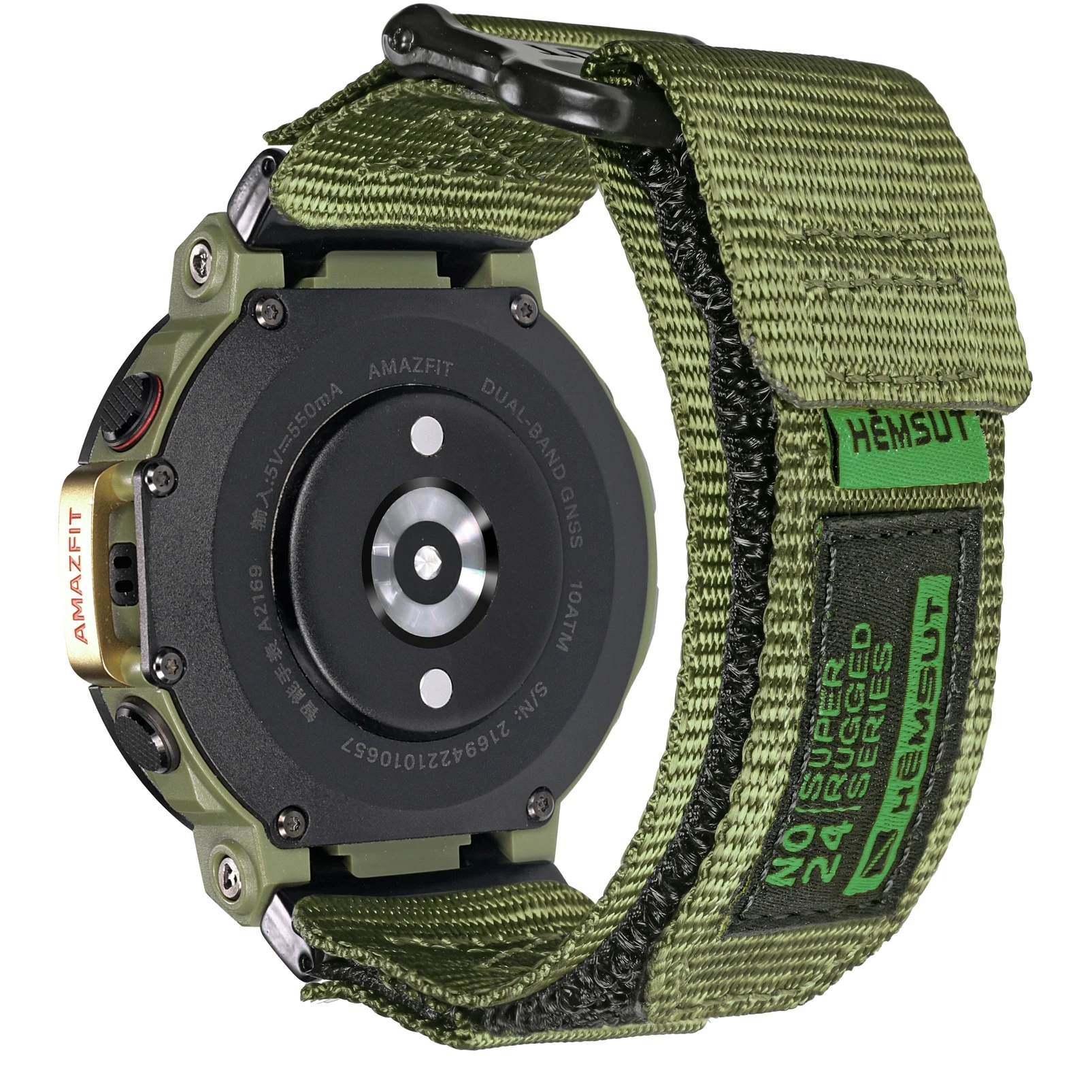 Hemsut-Nylon-Watch-Band-for-Amazfit-T-Rex-2-Replacement-Straps-for ...