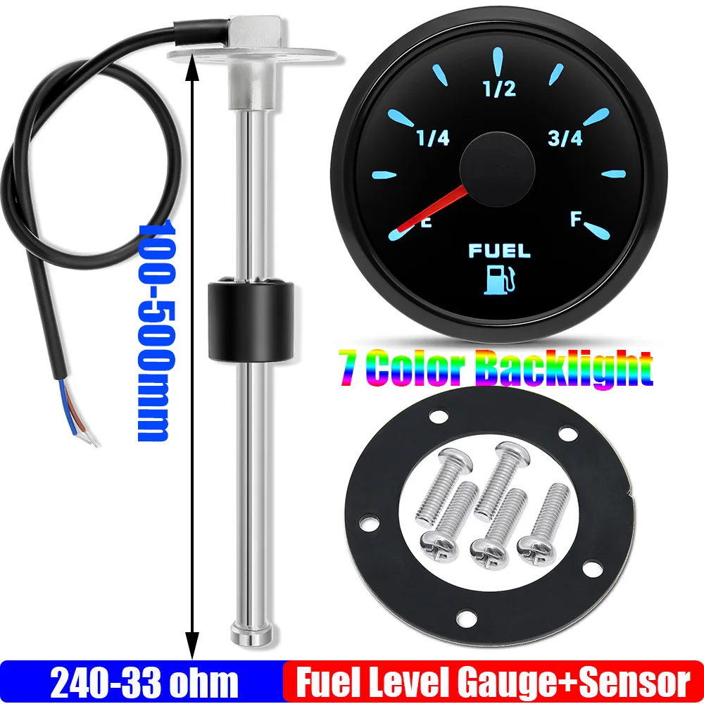 100-550mm-Fuel-Float-Level-Sensor-240-33-ohm-Fuel-Level-Gauge-with-7 ...