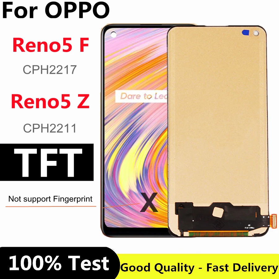 6.43'' TFT For Oppo Reno5 F Reno 5 F LCD Display Screen Touch Panel Digitizer For Reno5 Z 5Z ...