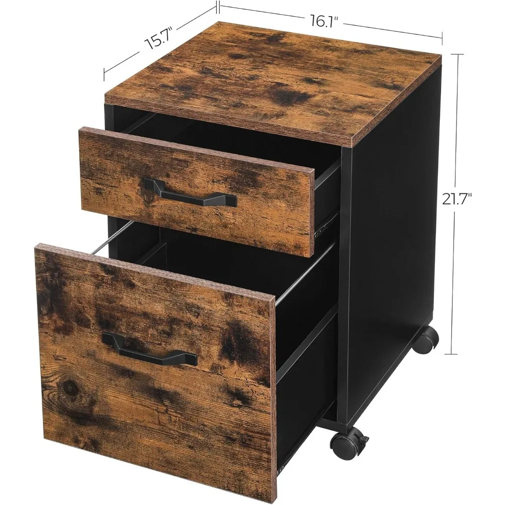 2-Drawer Rolling Office File Cabinet – Office Essentials Shop