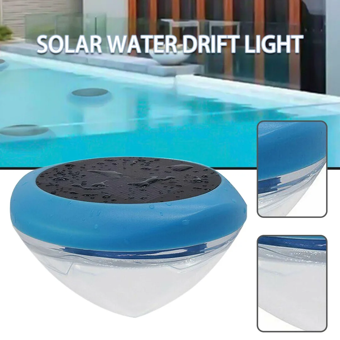 1pc-RGB-Solar-LED-Floating-Pool-Light-IPX6-Waterproof-Round-Underwater ...