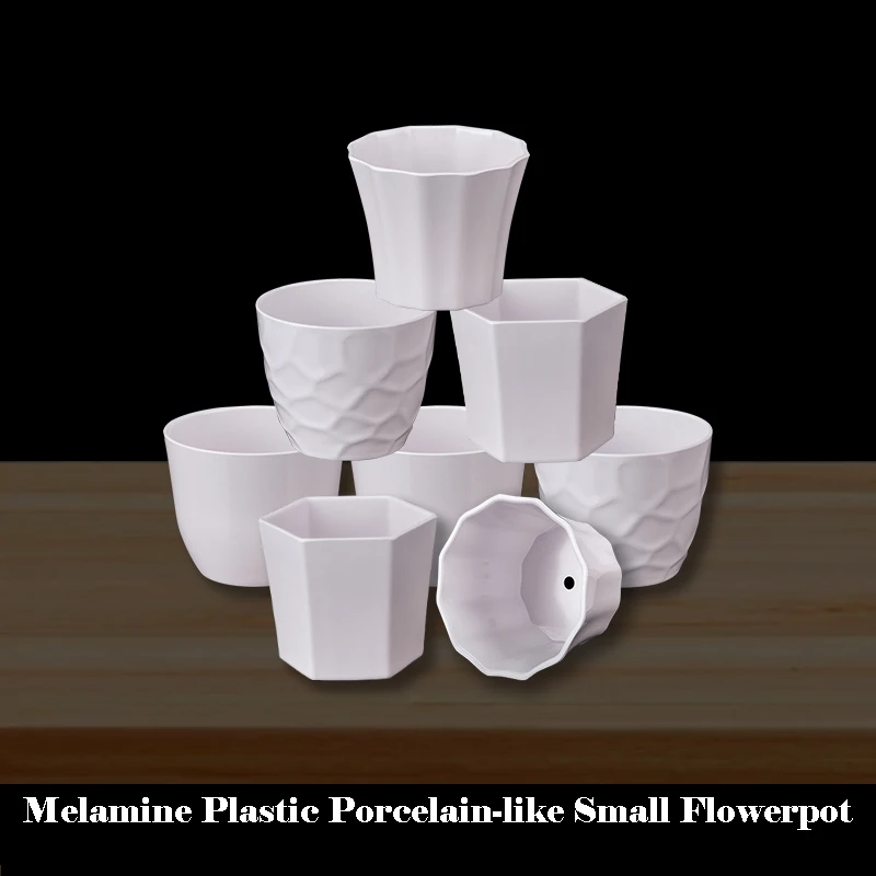 1 pcs melamine imitation porcelain flower pot new geometric Nordic ...