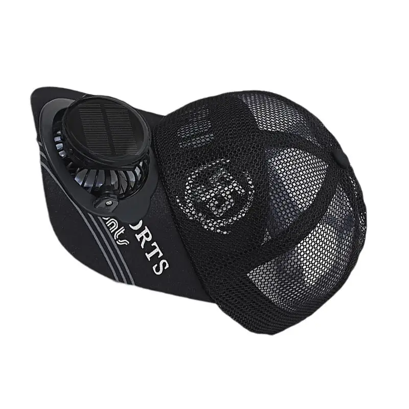 Solar Fan Caps Baseball Hats with Fans Baseball Hat Fan Hat Breathable ...