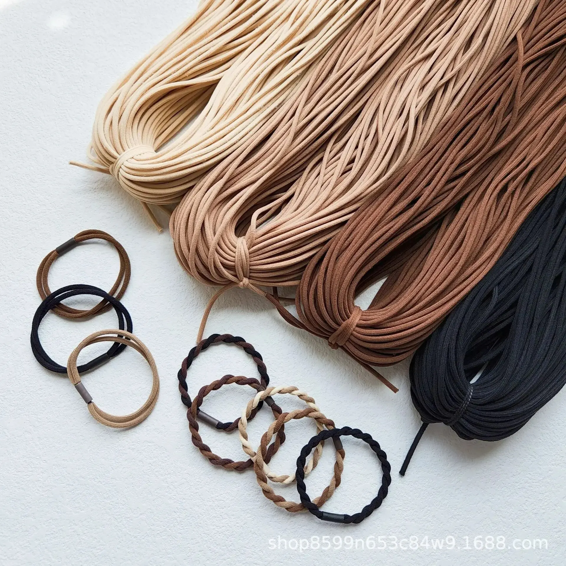 Elastic-Nylon-Rope-Hair-Ties-Hair-Rings-Headbands-Rubber-Bands-Diy ...